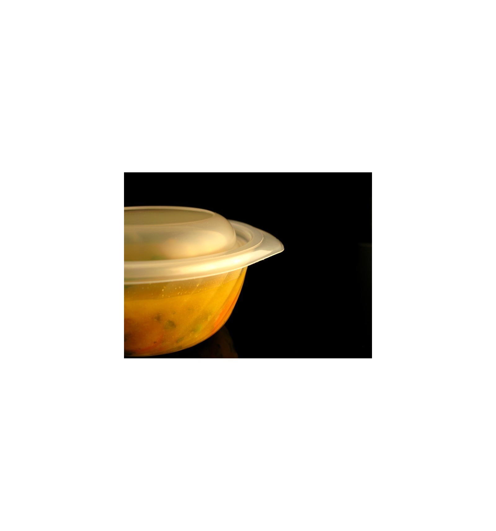 BOL A SOUPE PLASTIQUE JETABLE 40 CL TRANSLUCIDE