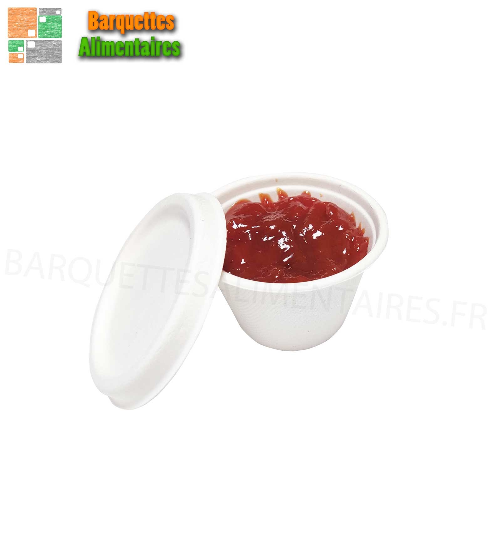 Pots à sauce 100% biodégradable de 12cl, au meilleur prix