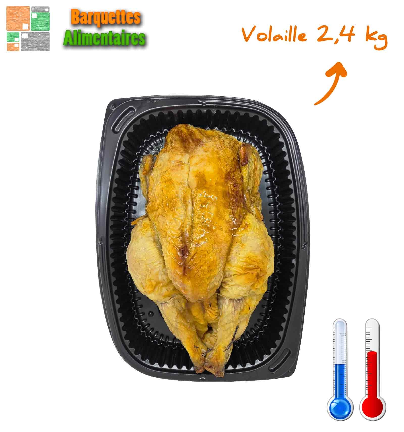 emballage alimentaire pour vente poulet volaille jusqu'à 2.4kg