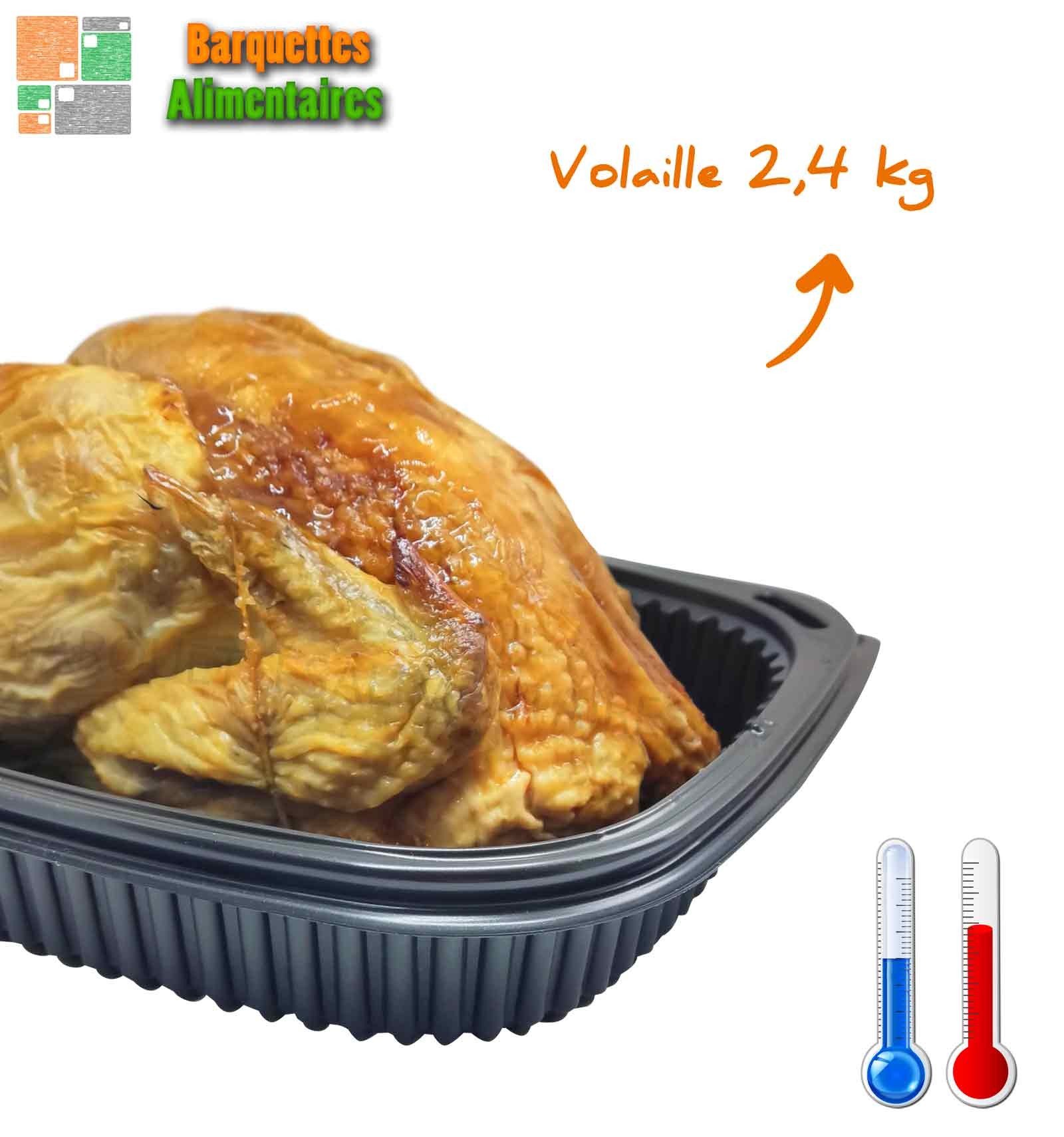emballage alimentaire pour vente poulet volaille jusqu'à 2.4kg