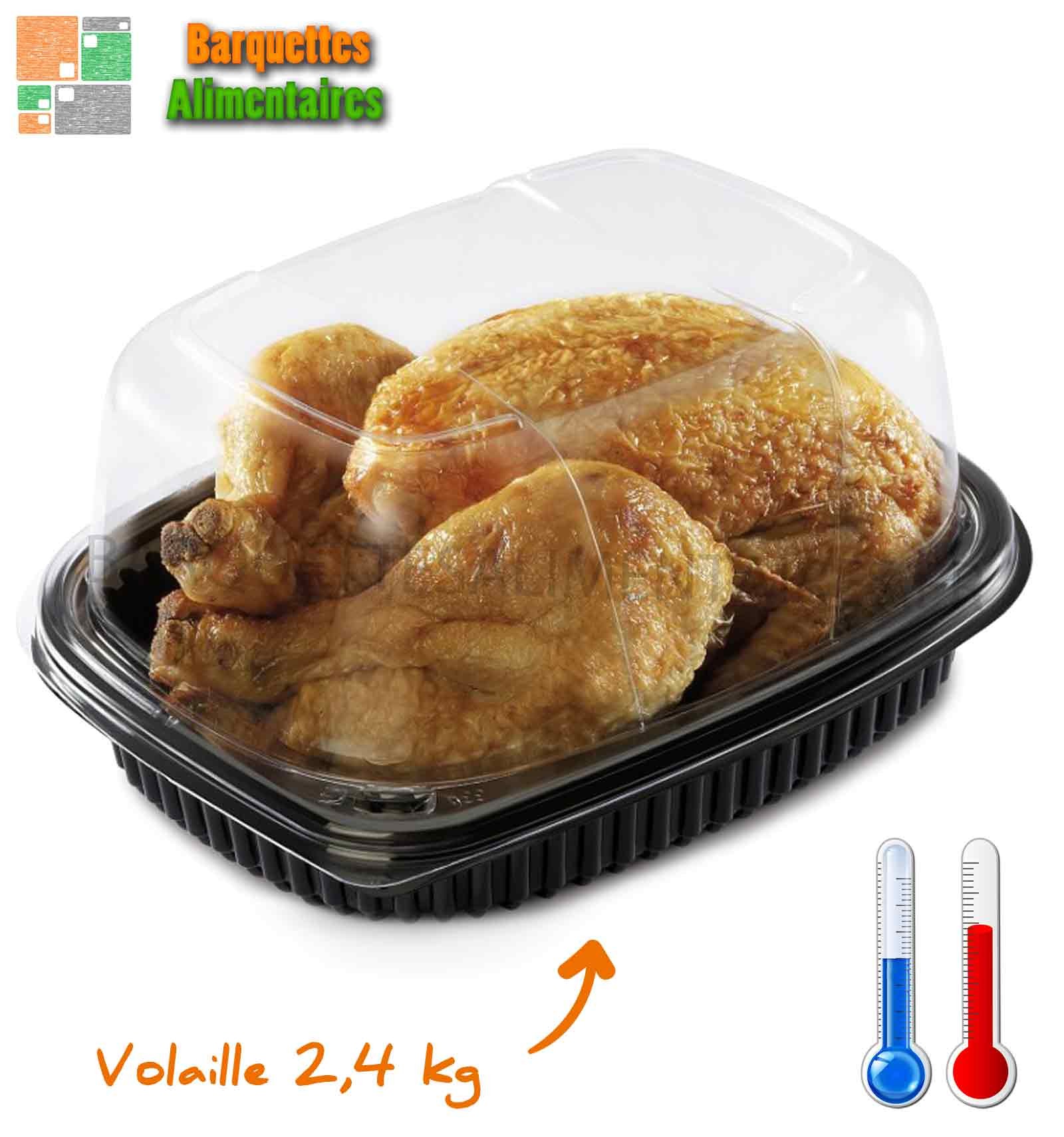emballage alimentaire pour vente poulet volaille jusqu'à 2.4kg